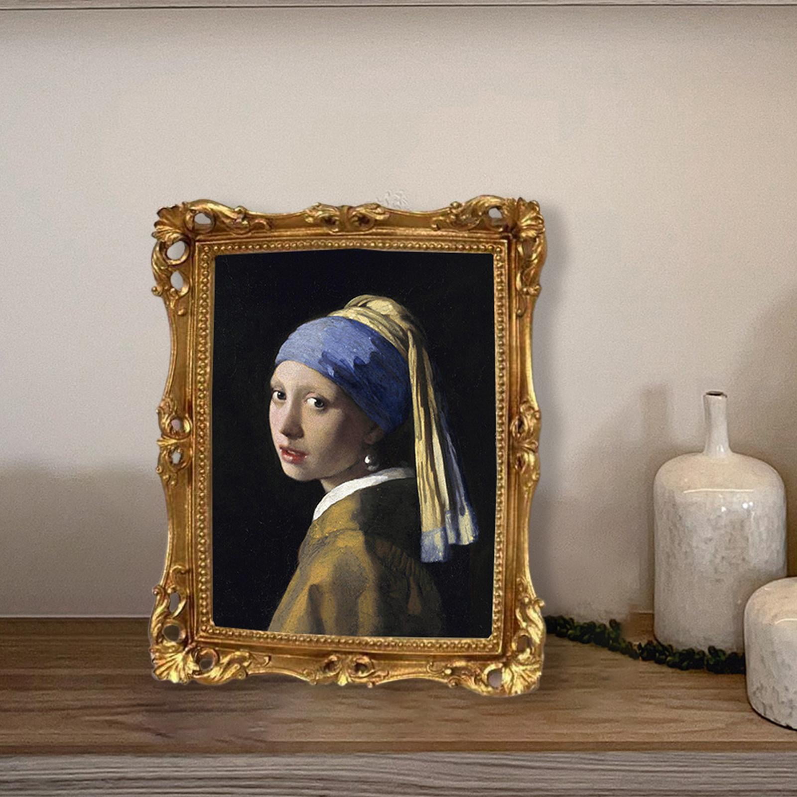 Retro Rectangle Polyresin Photo Frame 7..9inch Picture Attractive Decor ...