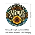 8 Inch Round Mimi's Place Sunflower Metal Sign, Rustic Farmhouse ...