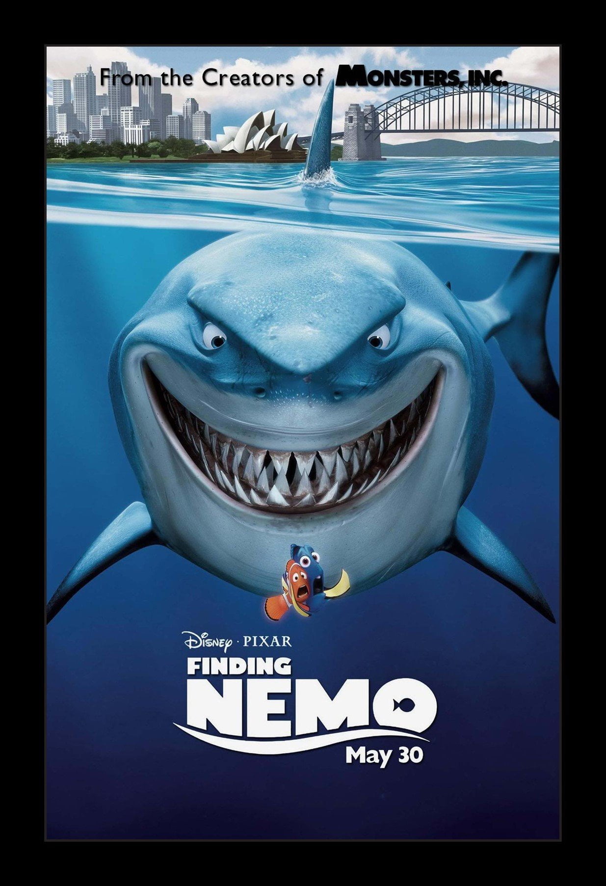 FINDING NEMO - 11x17 Framed Movie Poster - Walmart.com