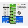 Tianqiu LR1130 AG10 389A LR1130H 1.5V Alkaline Coin Cell Batteries (20 ...
