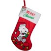 Officially-Licensed Peanuts Snoopy Applique Christmas Stocking, Red ...
