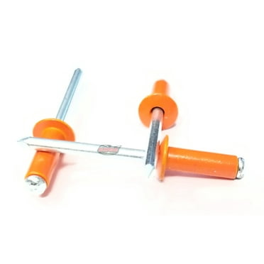 Mill 3/16" Rivet Large Flange Aluminum Head Steel Mandrel Blind Pop ...