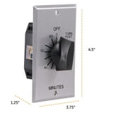 GE In-Wall Spring-Wound Mechanical 60 Minute Countdown Timer, 15305 ...