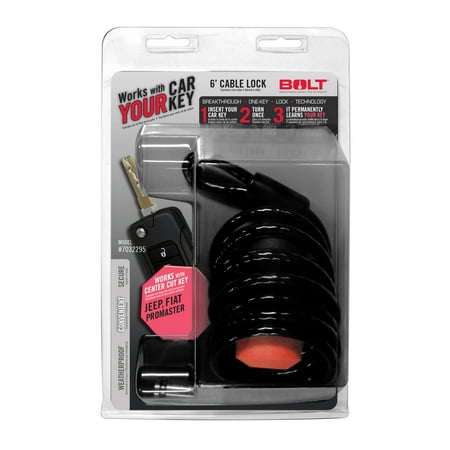 BOLT Locks/ Strattec Security 7032295 Cable Lock 6 Foot Length; Key ...