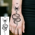 1 Sheet Skull Butterfly Rose Temporary For Women Men Hands Foot Neck ...