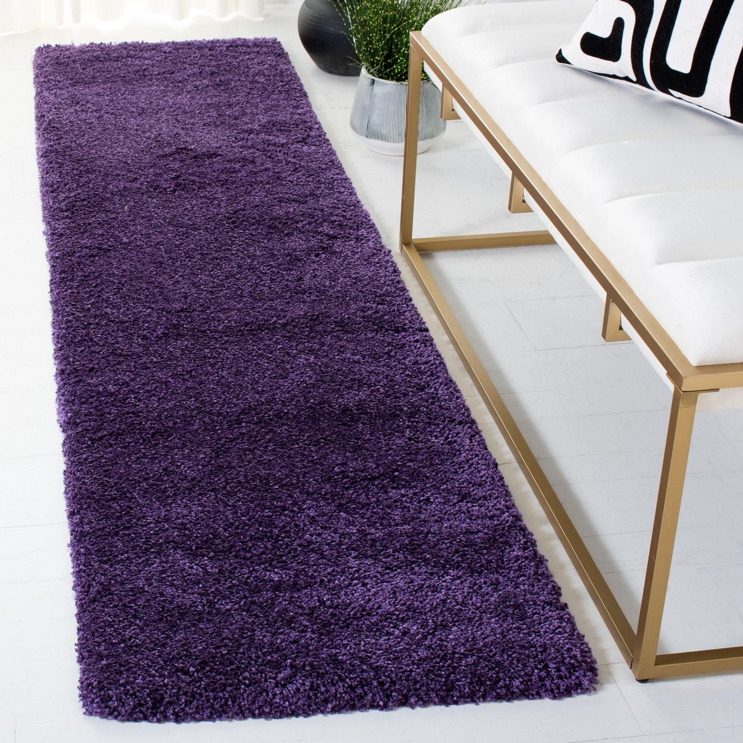 Click here for Safavieh Milan Harlow Solid Shag Area Rug 2 X 16 R... prices