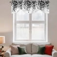 Abstract Tie Up Valance Curtains Black Gradient Watercolors Ink Points ...