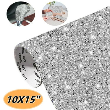 Locacrystal Bling Rhinestone Self-Adhesive DIY Sticker Sheet, Diamond ...