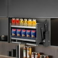 Pull Down Shelf for Upper Cabinets,2 Tier Kitchen Cabinet Pull Down ...