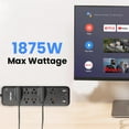 10-Outlet Surge Protector with 2 USB-C & 2 USB-A Ports, 2450 Joules, 6 ...