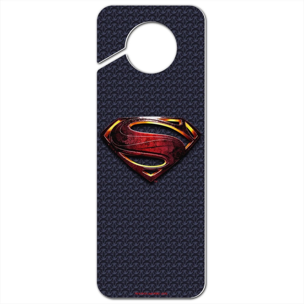 Justice League Movie Superman Logo Plastic Door Knob Hanger Sign ...