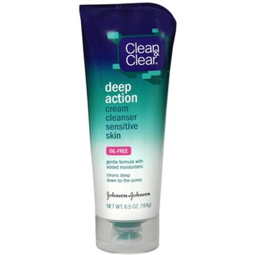 Clean & Clear Deep Action Cream Cleanser, 1 oz - Walmart.com