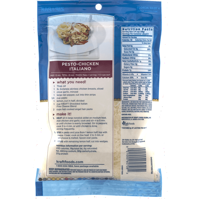 Kraft Shredded Cheese Italian