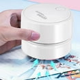 Mini Desktop Vacuum Cleaner Cordless Table Dust Sweeper Portable Crumb ...