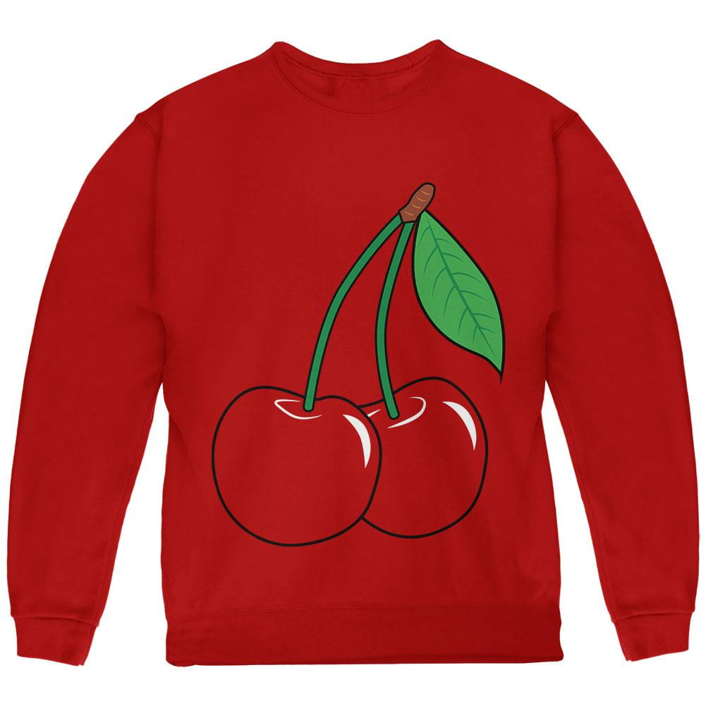 Halloween Fruit Cherry Costume Youth Sweatshirt Red YSM - Walmart.com