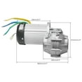 60V 2500W Brushless Differential Motor Kit with Dual Axles – 32" Rear ...