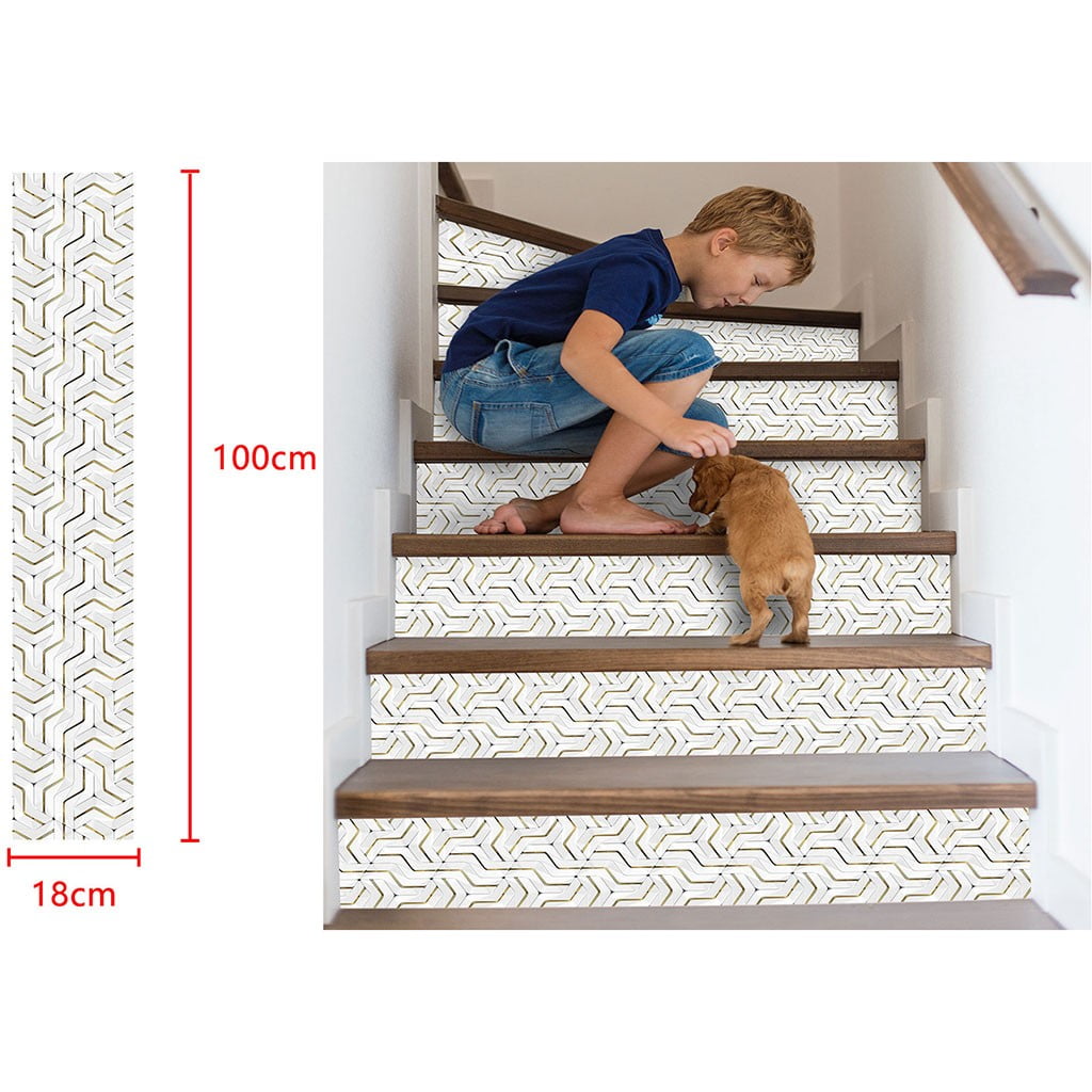 Summer Savings Qaailabf Simulation Stair Stickers Wall Stickers Diy Home Decor One Size