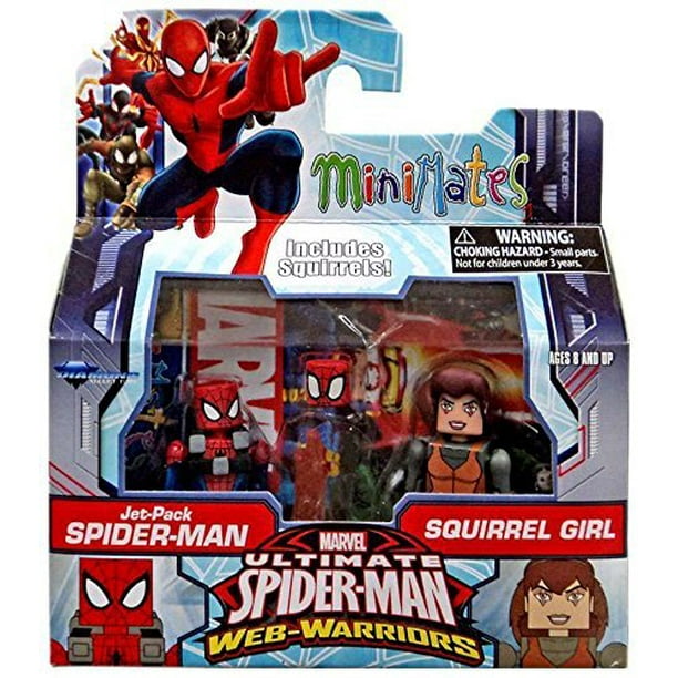 Diamond Select Toys Minimates JetPack Spiderman Squirrel Girl Juego ...