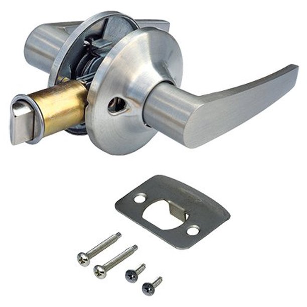 Brushed Nickel Interior Lever Privacy Door Lock for Mobile Home ...