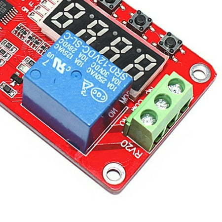 FRM01 DC 12V 1 Channel Multifunction Relay Module Loop Delay Timer Switch Self-Locking Timing ...