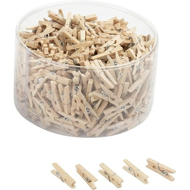 100 Pack Large Wooden Clothespins, Clothes Line Clips for Laundry ...