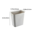 Outoloxit Modern Rectangular Open Top Garbage Can for Kitchen Bathroom ...