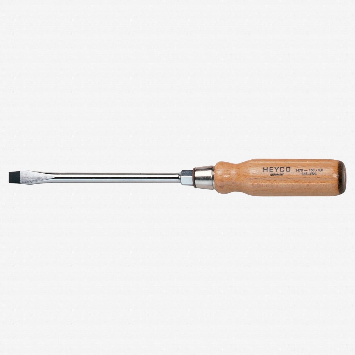 Heyco Slotted Engineers' Screwdriver with Hardwood Handle, 4.5mm ...
