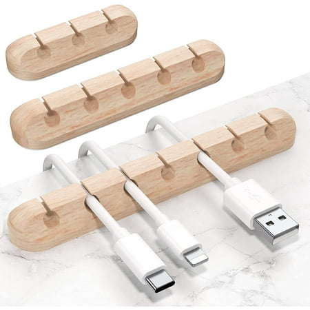 Cable Holder Cable Clips, [Pack of 3] Silicone Cable Management Self ...