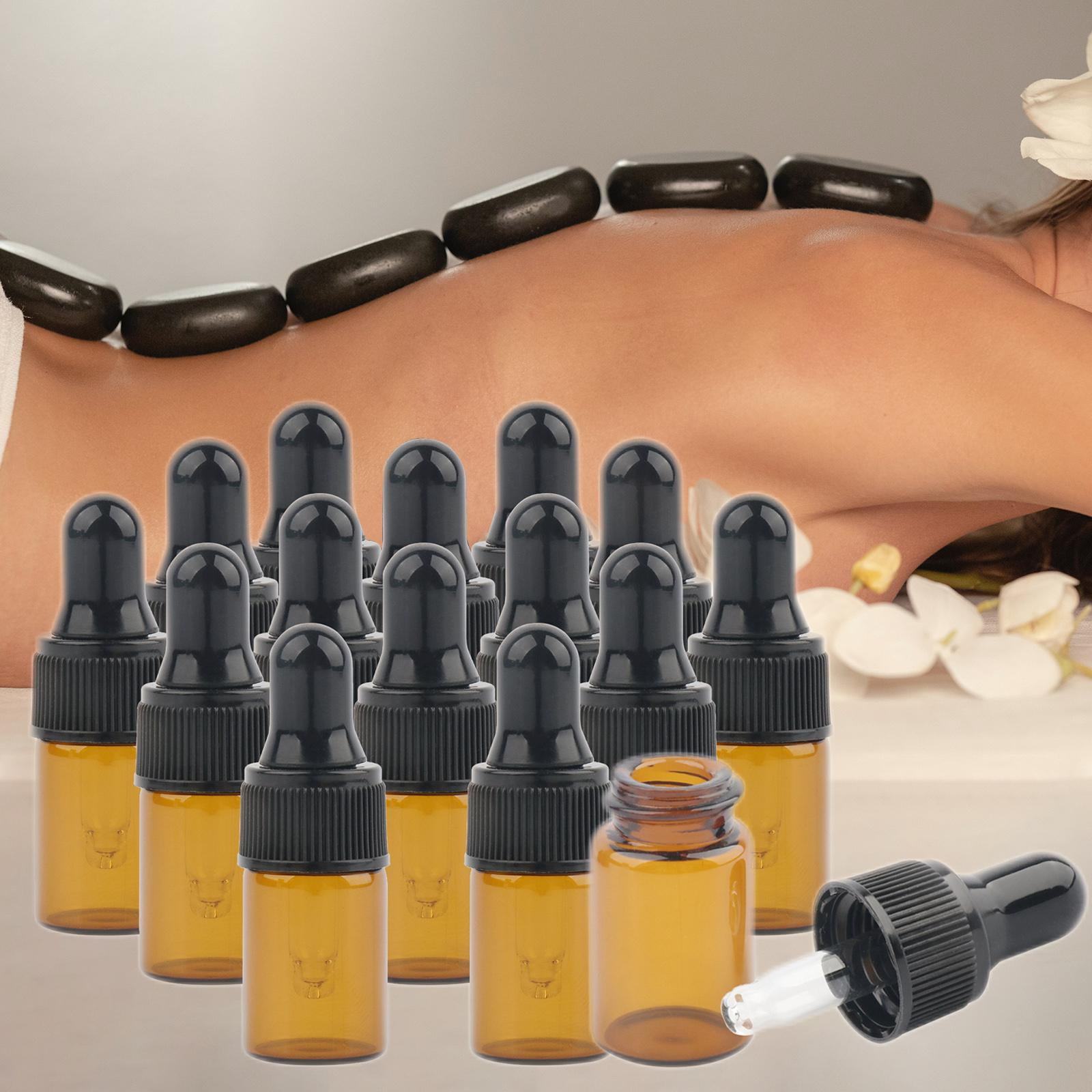 15x Glass Dropping Bottles, Portable, Refillable, Small with Glass ...