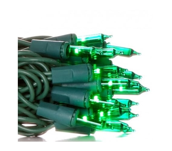 Green Mini Lights - Green Wire - Walmart.com
