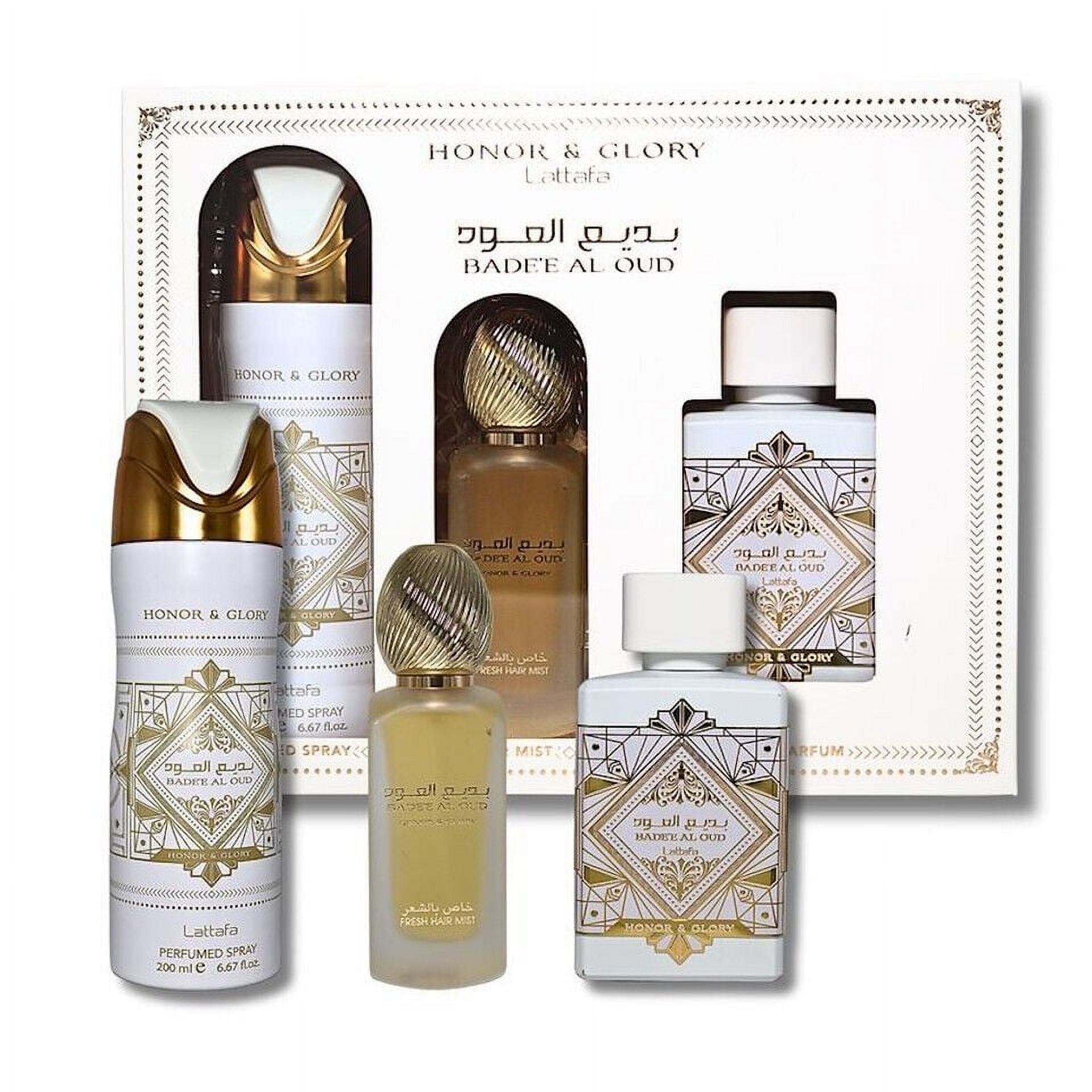 Click here for Lattafa Badee Al Oud Honor & Glory 3 Piece Unisex... prices