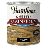 2 Pack, Golden Oak, Varathane Stain + Polyurethane Water-Based, Semi ...