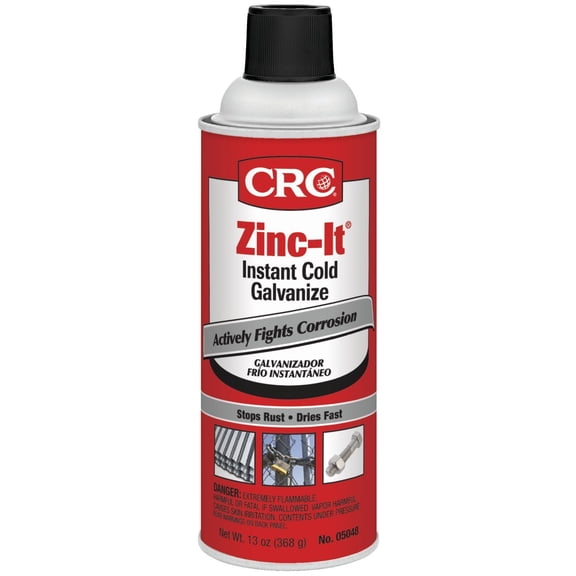 CRC Zinc-It 16 Oz. Instant Cold Galvanize Spray, Fast Drying, Matte ...