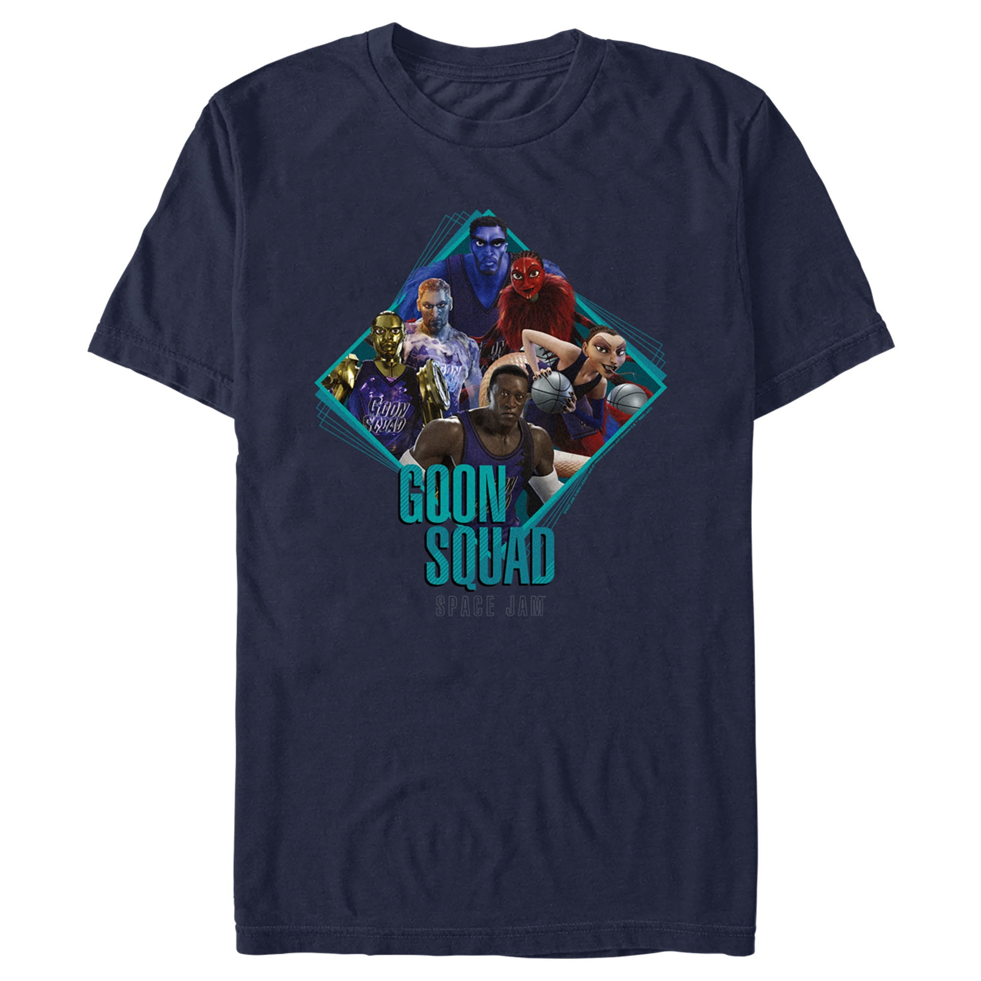 Men's Space Jam: A New Legacy Goon Squad Box Graphic Tee Navy Blue ...