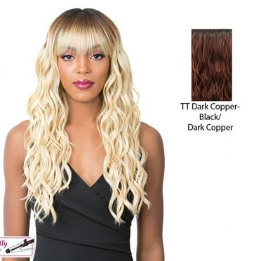 Foxy Silver (Martina) - Synthetic Lace Part Wig in 3T34 - Walmart.com