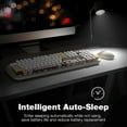 Hmkmyi Wireless Keyboard And Mouse Combo 2 4g Full Size Retro