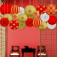 Renbuzhu 20Pcs Chinese Lunar New Year Decorations 2026 Paper Lanterns ...