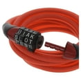 WordLock 8mm x 4 ft Cable Bike Lock- Red - Walmart.com