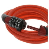 WordLock 8mm x 4 ft Cable Bike Lock- Red - Walmart.com