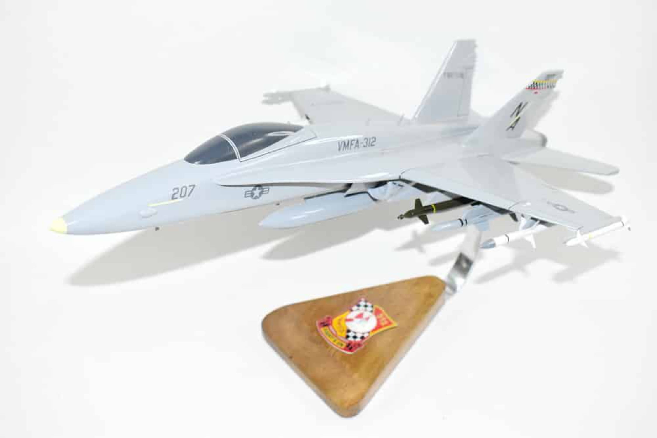 VMFA-312 Checkerboards “Fight’s On” 2018 F/A-18C Model, Navy, 1/37th ...