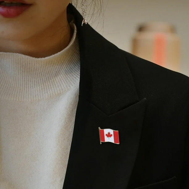 LLQKIGS Canada Pins Canada Flag Pin Canadian Country Flag Lapel Pin ...