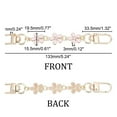 Adjustable Floral Pendant Jewelry Extender Chain Multi Purpose Alloy ...
