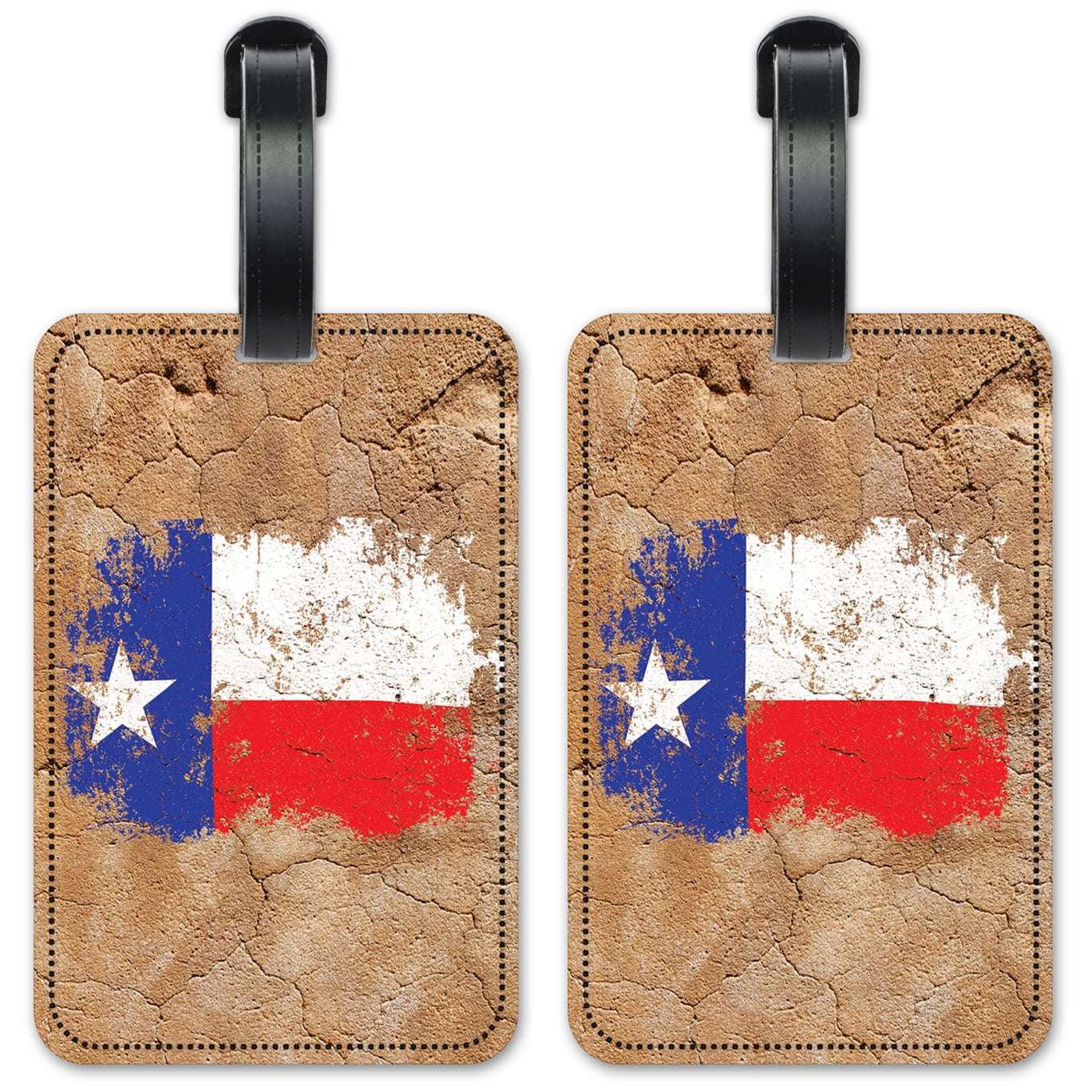 Vintage Texas Flag - Luggage ID Tags / Suitcase Identification Cards ...