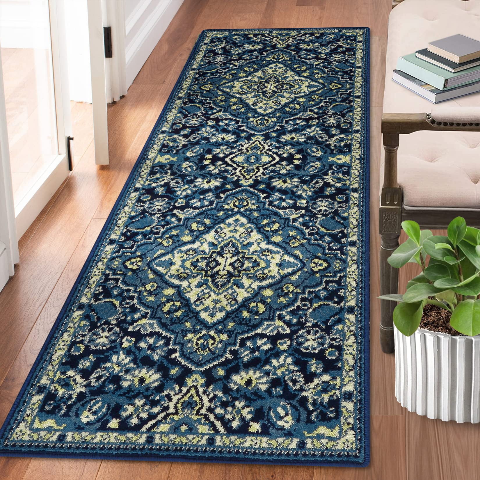 KTENME Small Area Rug Oriental Traditional Area Rug Persian Area Rug ...