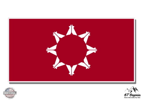 Sioux Pine Ridge Flag - 5" Vinyl Sticker - For Car Laptop I-Pad ...