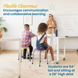 ECR4Kids Daisy Stackable Stool Set, Assorted, 8-Piece - Walmart.com