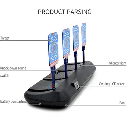 Cergrey Shooting Target,Electric Scoring Automatic Reset Scoring ...