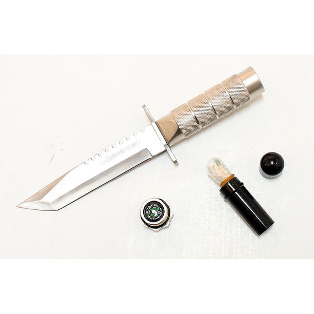 Defender 8.5' Stainless Steel Survival Knife with Sheath Heavy Duty ...
