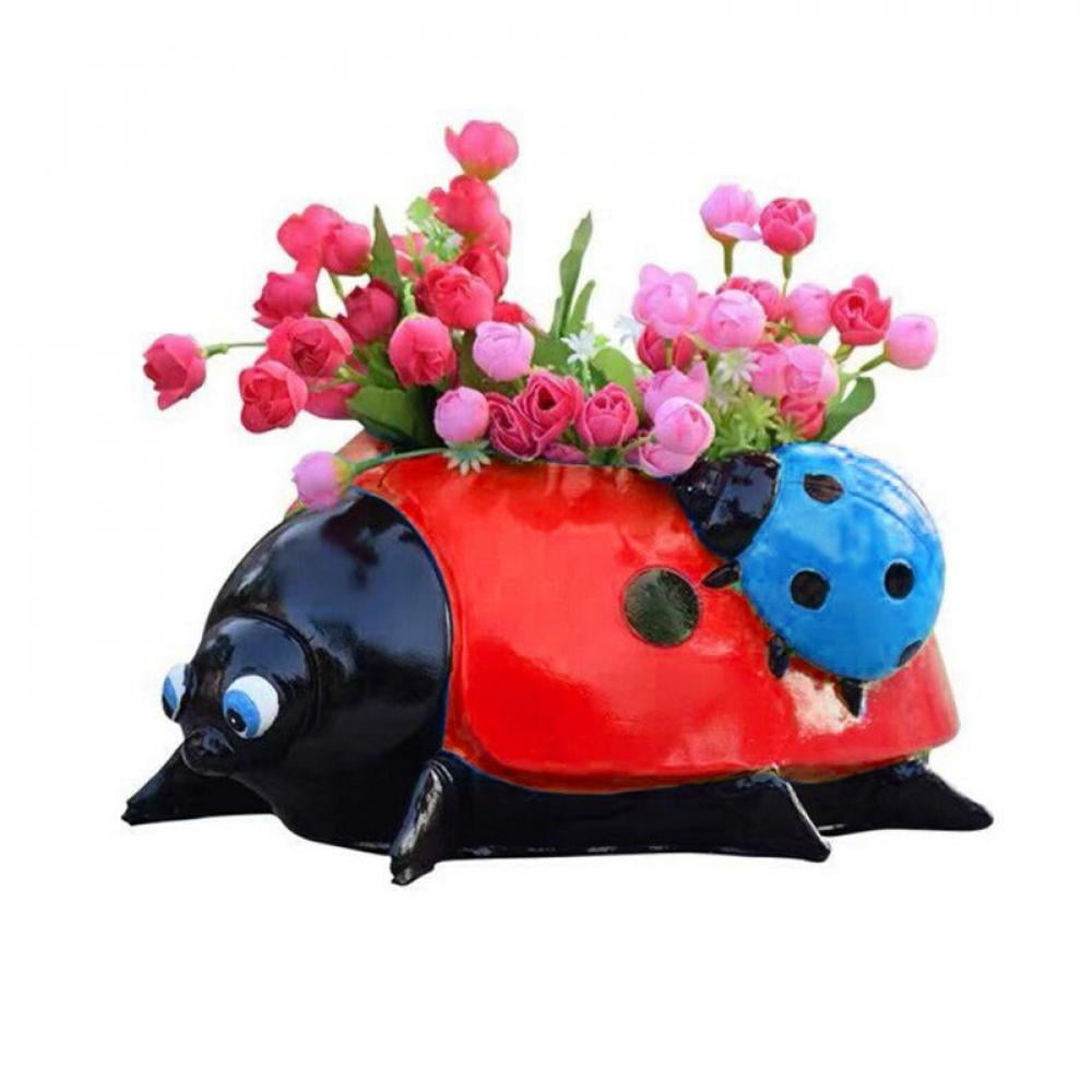Ladybugs Flower Pot Decor, Ladybug Garden Decorations, Outdoor and ...