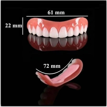 Smile Snap On Top And Bottom False Teeth Dental Veneers Dentures Tooth ...